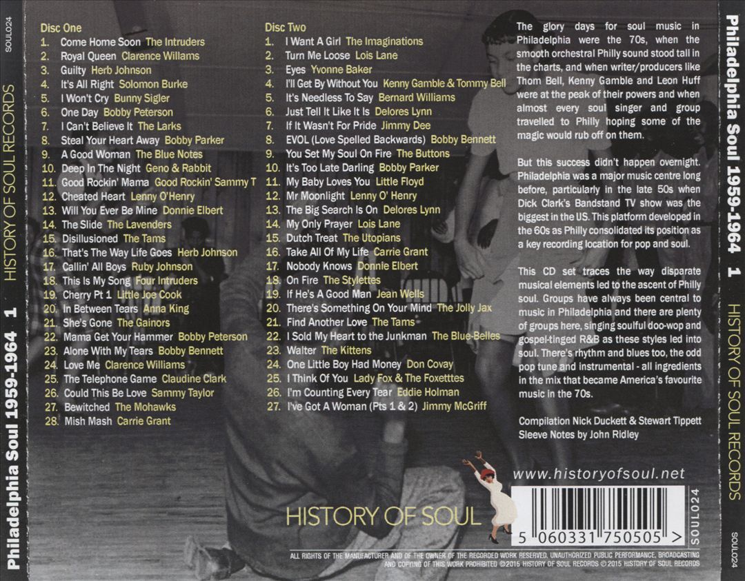 VARIOUS ARTISTS - THE SWEET SOUND OF PHILADELPHIA SOUL: 1959-1964 NEW ...