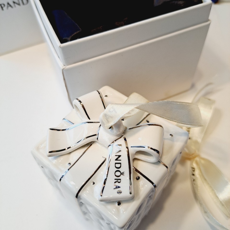 Pandora Porcelain Gift Box Christmas Ornament 2016 Limited Edition | eBay