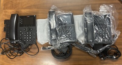 Three(3) Poly 2201-48830-101 VVX 350 Business IP Phone Office Telephone ...