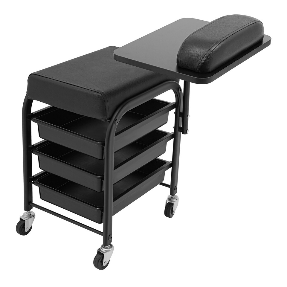 Spa Portable Cart Beauty Salon Nail Cart Rolling Storage Tool Cart w ...