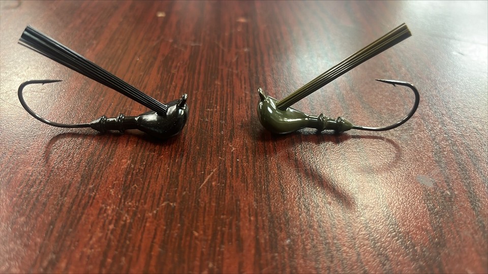 ARKIE JIG HEADS LOT OF 10 MUSTAD 32798 HOOKS POWDER COAT PAINT TACKLE ...