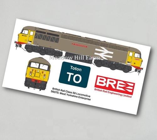 British Rail Class 56 Fridge Magnet 56075 BR Railfreight Grey Diesel ...