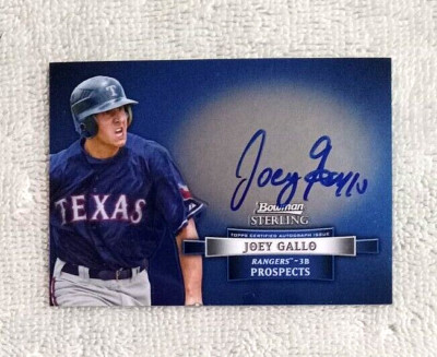2012 Bowman Sterling Joey Gallo Prospects Auto Autograph #BSAP-JGA w ...