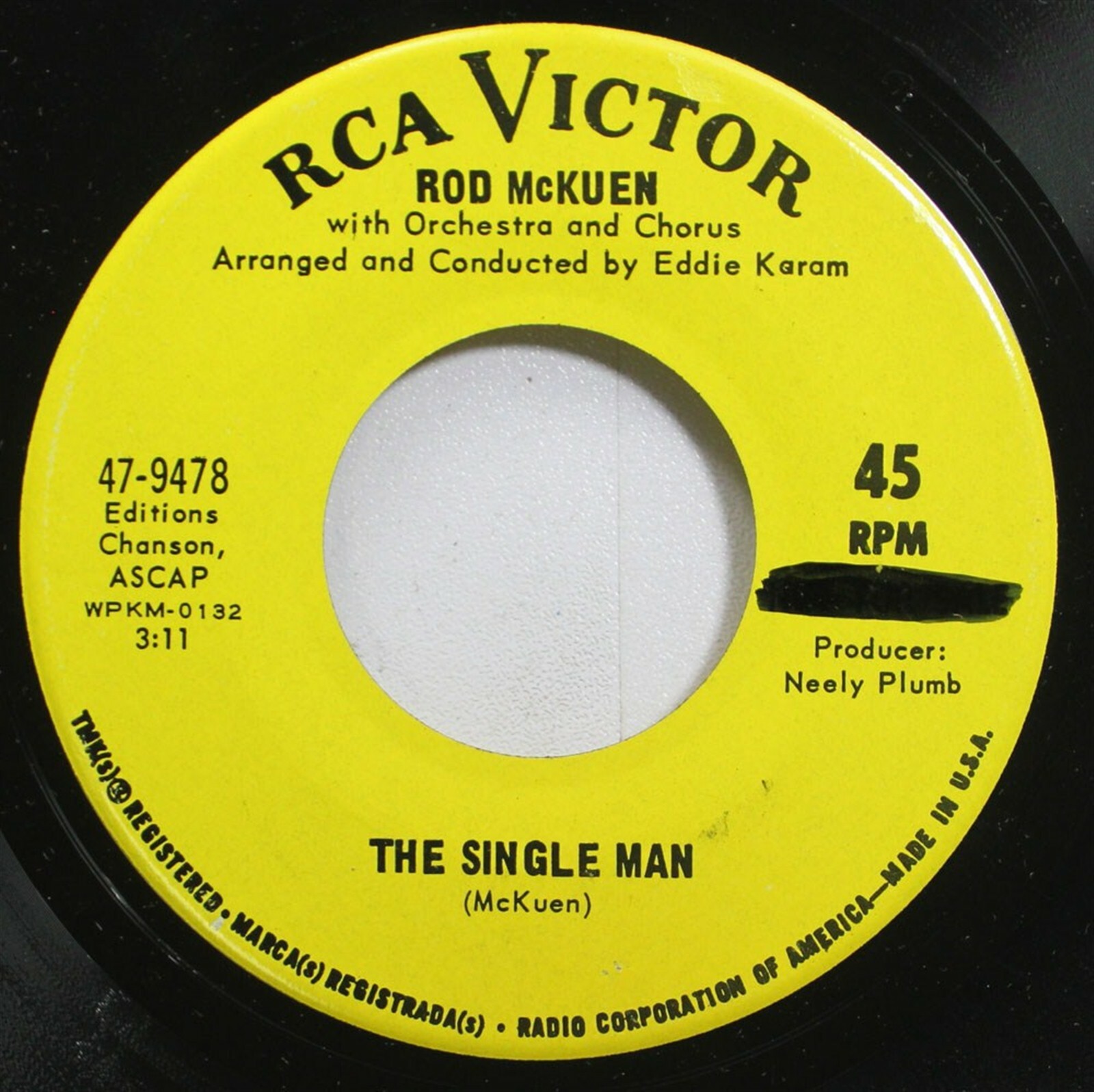Pop Promo 45 Rod Mckuen With Orchestra And Chorus - The Importance Of ...