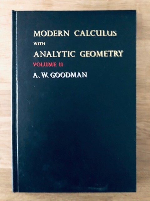 MODERN CALCULUS WITH ANALYTIC GEOMETRY VOLUME II - H/B - 1968 | eBay UK