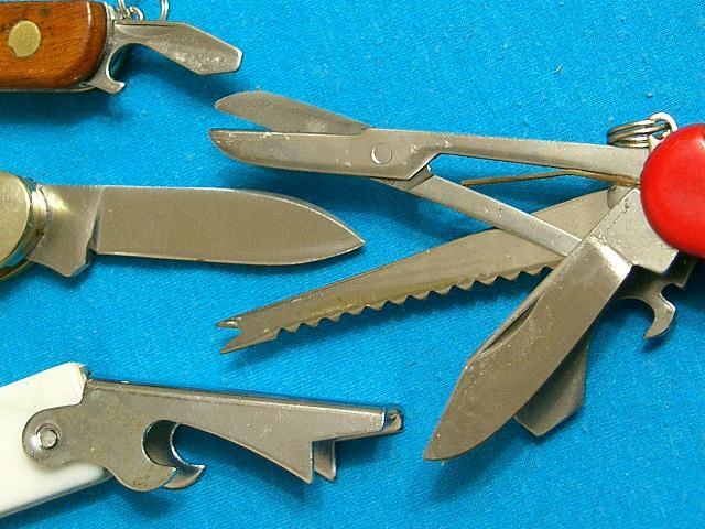 LOT VINTAGE KNIVES KNIFE EDC UTILITY SURVIVAL MULTI TOOLS WAITERS CANOE ...