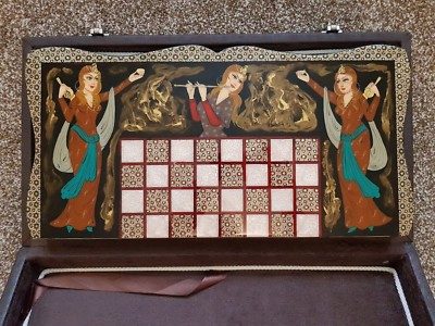 Persian Romeo and Juliet Handmade Khatam Backgammon Board - NEW | eBay UK