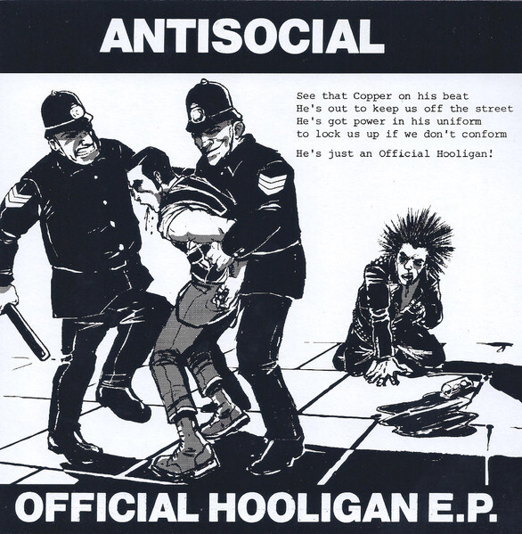 ANTISOCIAL - OFFICIAL HOOLIGAN VINYL RECORD 7" EP oi! punk rock | eBay
