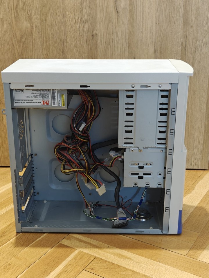 Retro PC Case ATX with floppy drive 1.44MB and power supply 350W | eBay