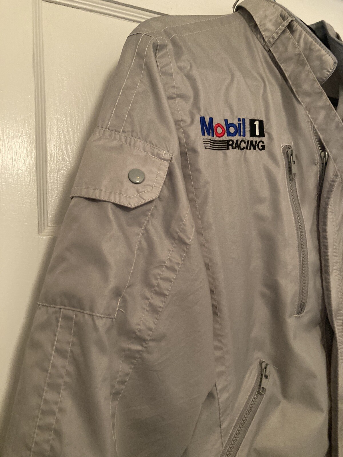Vintage Mobil 1 Racing Bomber Style Jacket Size L Gr… - Gem