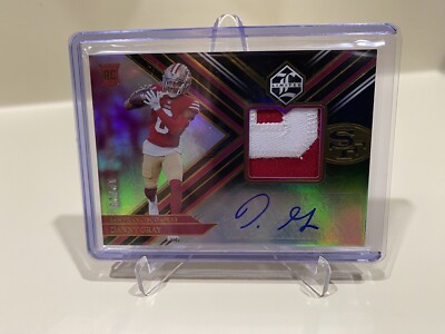 2022 Panini Limited Football Danny Gray Rare /29 RPA Rookie Patch Auto ...