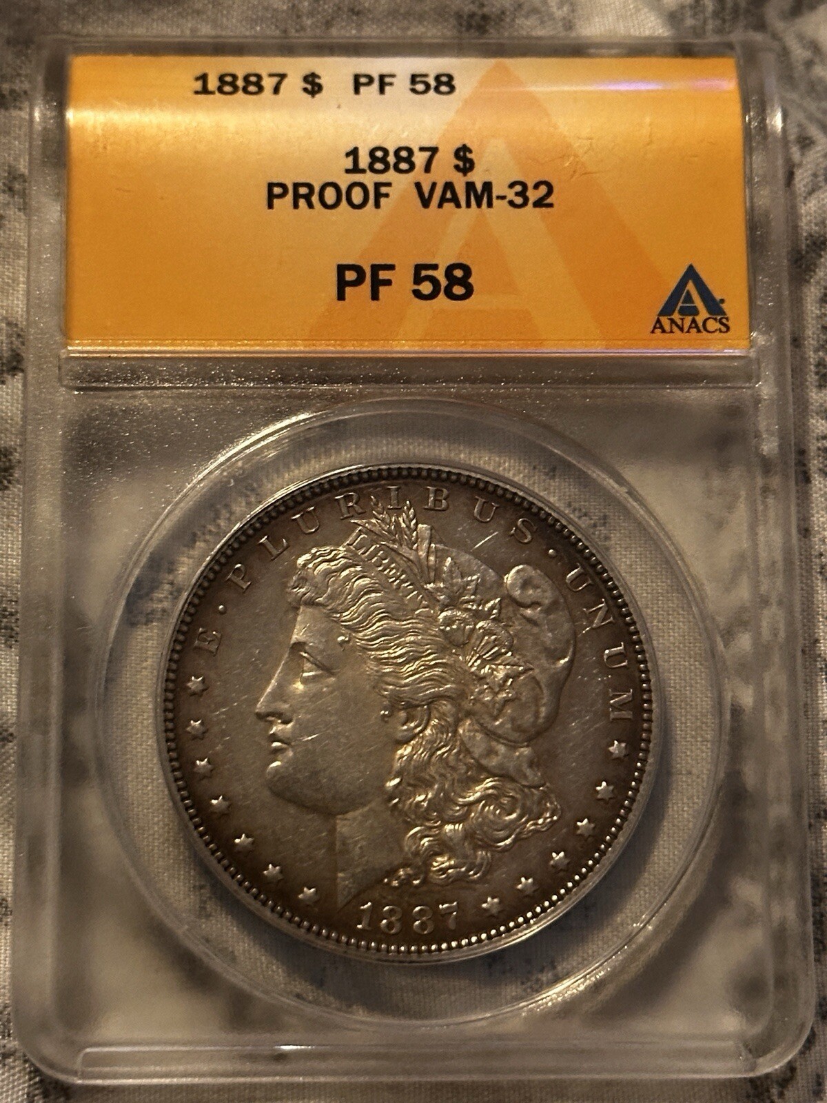 1887 Proof Morgan Dollar Anacs PF58 | eBay