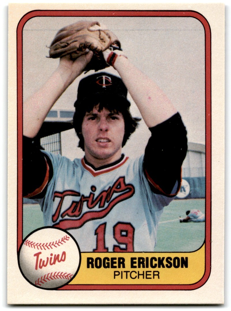 1981 Fleer Roger Erickson Minnesota Twins #561 | eBay
