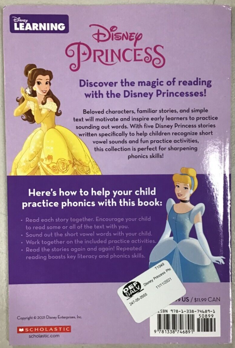 Disney Princess Phonics Collection: Short Vowels (Disney Learning: Bind ...