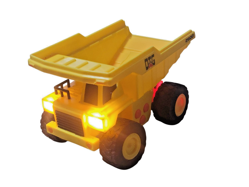 Maxx Action Construction Series Friction Motor Dump Truck with Lights ...