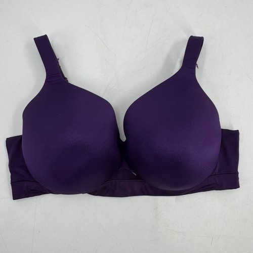 Cacique Purple Smoothing Full Coverage Wireless Bra - Women's 40DD | eBay