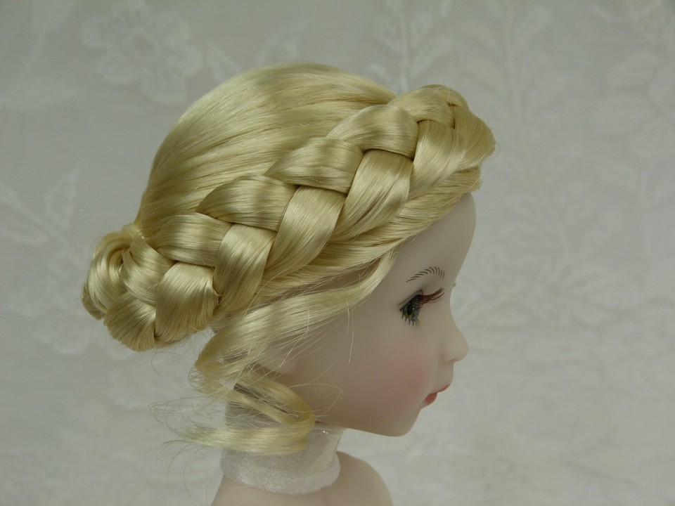 WIG New Blonde Braided Constance Pilgrim Ruby Red Fashion Friends Doll ...