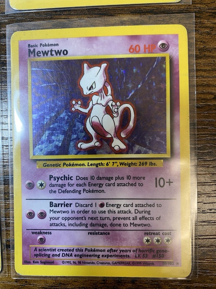 44 Card Lot Vintage Base Set Pokémon Cards (Holo, Rare, Uncommon ...