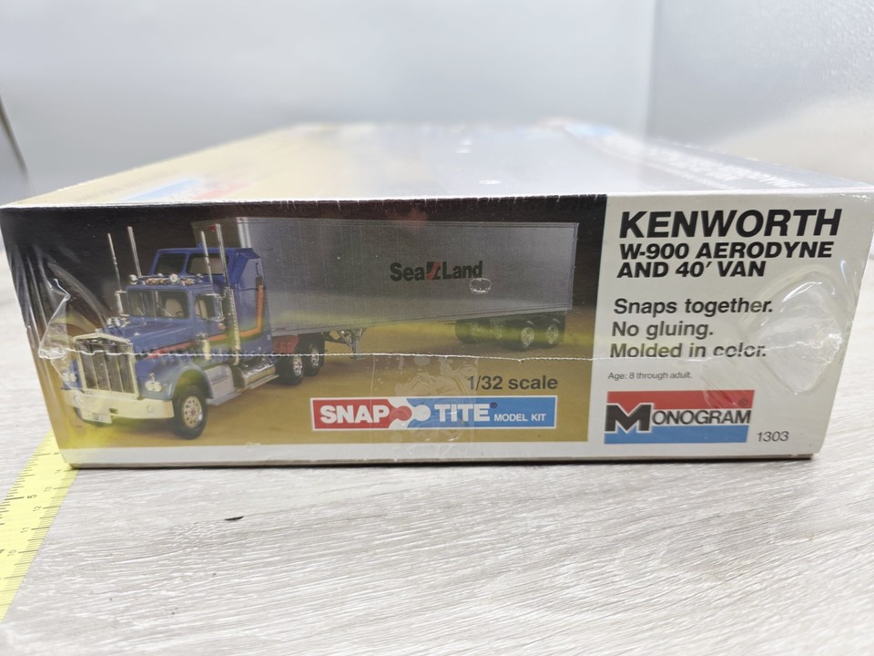 Vintage 1981 Snap Tite Model Kit Kenworth W900 Aerodyne Truck Sealed by ...