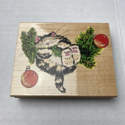Penny Black Margaret Sherry 2000 Rubber Stamp 1512K Wonderful Christmas Cat Tree | eBay