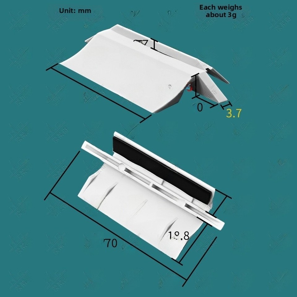 Plastic Mounting Aid for Closet Door Rollers on Groove Style Track ...
