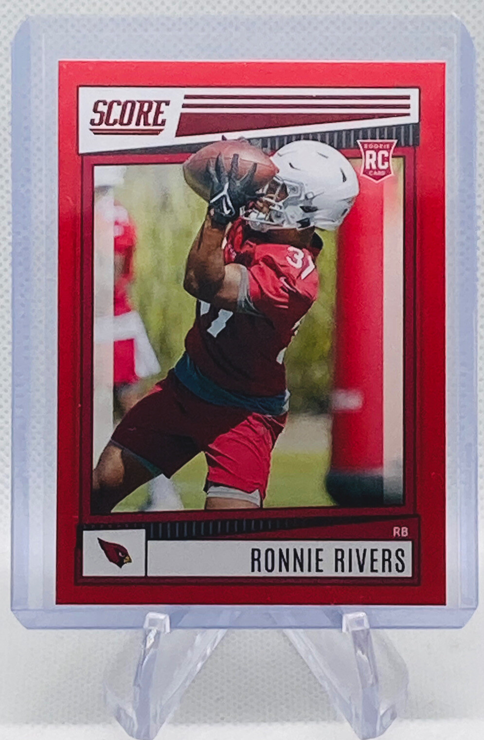 2022 Panini Score Ronnie Rivers Red Parallel Rookie Card #346 - Rams | eBay