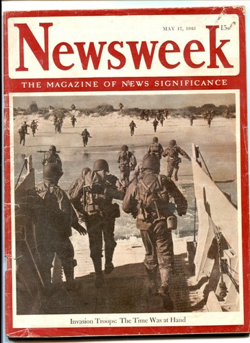 Newsweek May 17 1943- WWII- US invasion- great ads | eBay