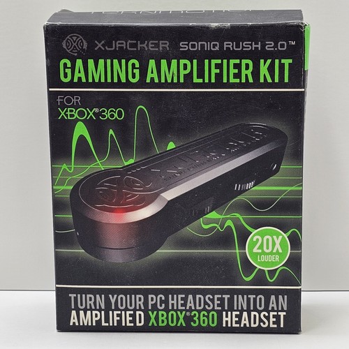 Xjacker Soniq Rush 2.0 XBOX 360 Gaming Headset Amplifier Kit 20X Louder ...