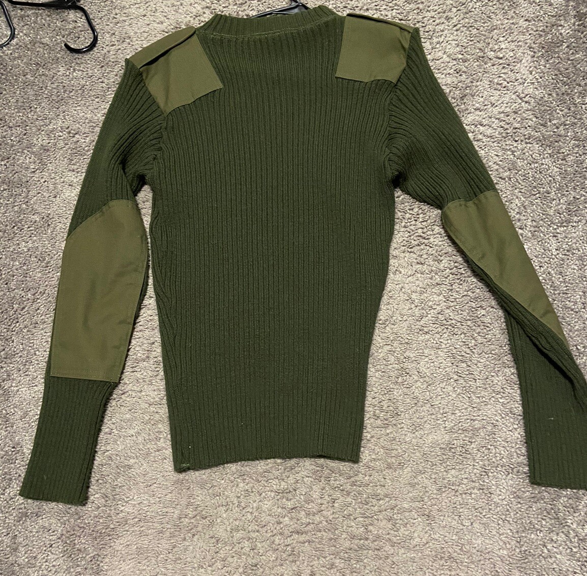 Vintage Men's USMC Marine Corps Military Commando Sweater 100% Wool OD ...