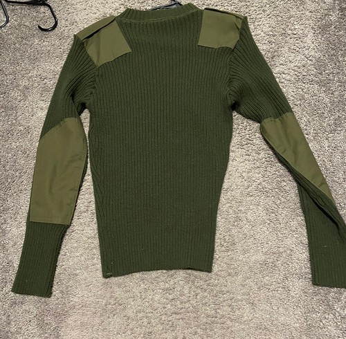 Vintage Men's USMC Marine Corps Military Commando Sweater 100% Wool OD Green 42 | eBay