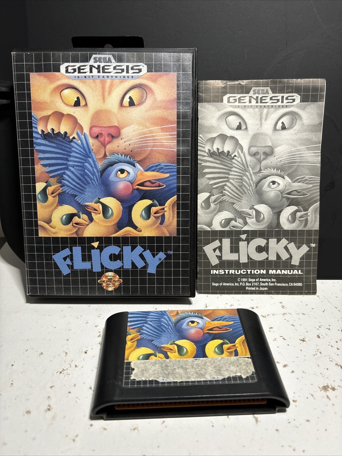 Flicky Sega Genesis Complete in Box 10086010220| eBay