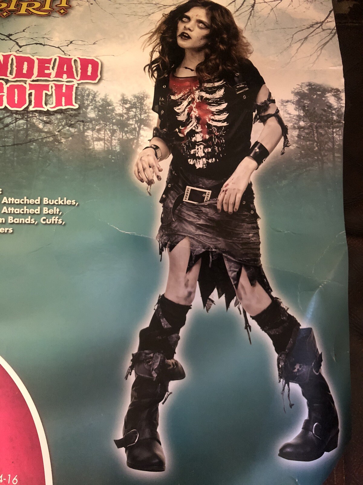 Spirit Store Undead Goth Zombie Halloween costume gir… - Gem