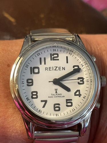 NICE Reizen Unisex Talking Atomic Watch, Silver tone | eBay