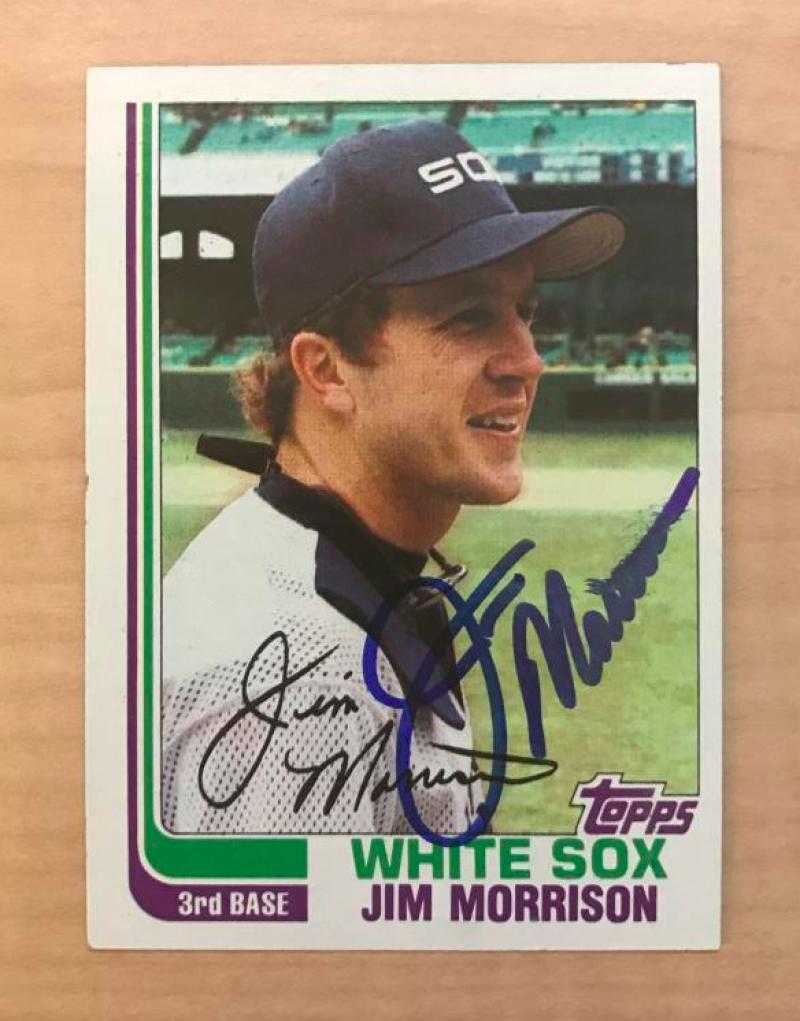 JIM MORRISON CHICAGO WHITE SOX SIGNED AUTOGRAPHED 1982 TOPPS CARD #654 ...
