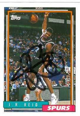 J.R. Reid autographed Basketball Card (San Antonio Spurs) 1993 Topps ...