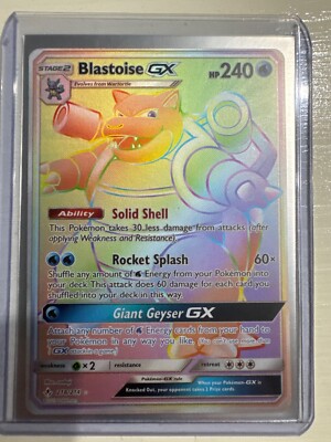 Blastoise GX rainbow 218/214 full art | eBay