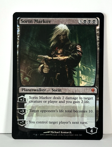 Sorin Markov FOIL Planeswalker MTG Zendikar Black Mythic Rare 111/249 ...