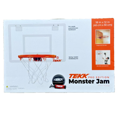 TEKK Monster Jam Mini Hoop 12 x 18 Basketball Set- Pro Edition NIB | eBay