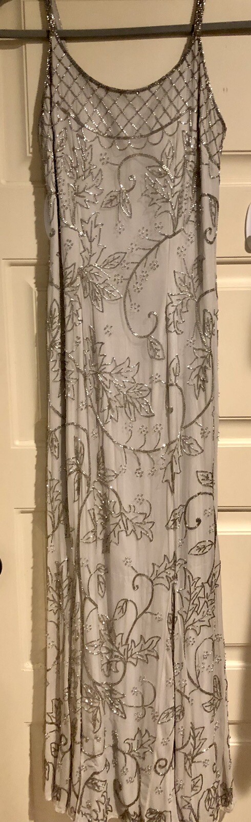 LONG FORMAL BEADED VINTAGE CACHE DRESS SIZE M - Gem