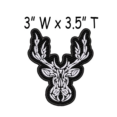Tribal Deer Patch Embroidered Patch Iron-on Applique Clothing Bag ...