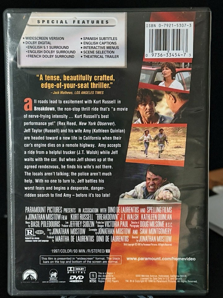 Breakdown (DVD ) Kurt Russell Occasion | eBay