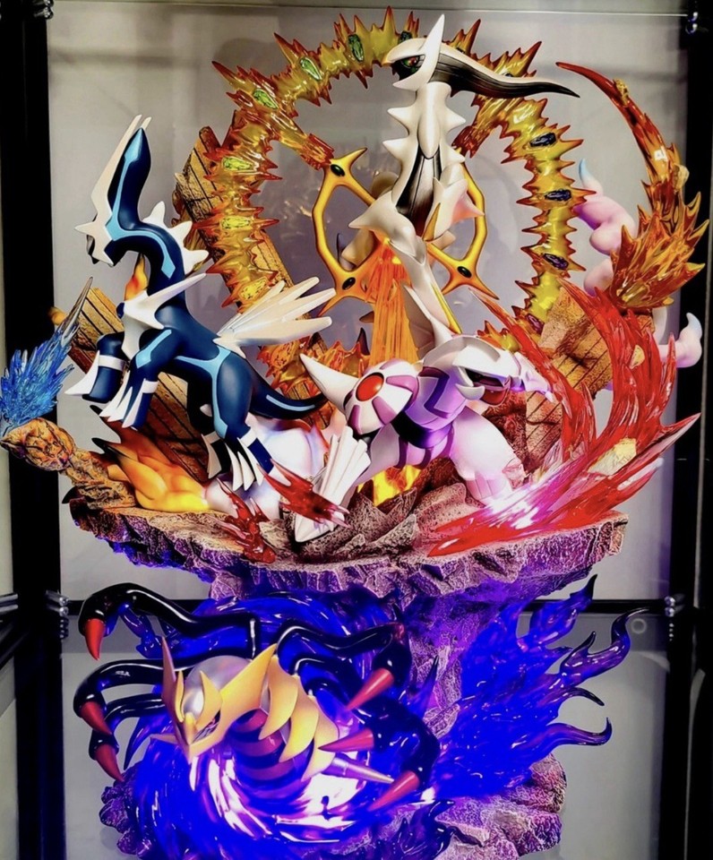 Pokemon Legendary Pokemon Statue Anime Statue Huge Throne Statue Resin ...