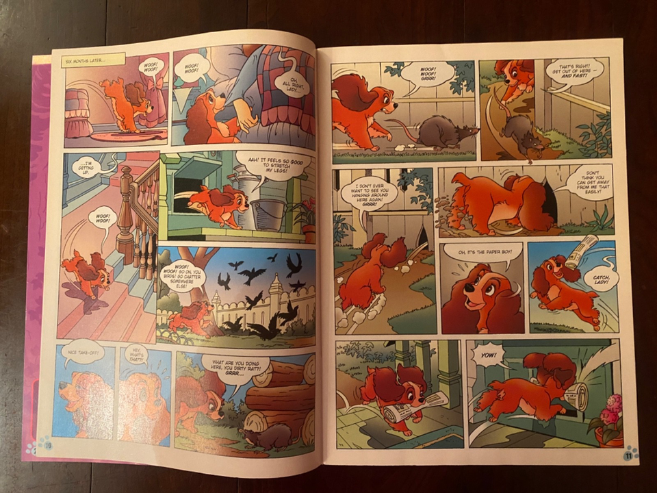 Disney Lady & the tramp magazine film animated adventures rare ...