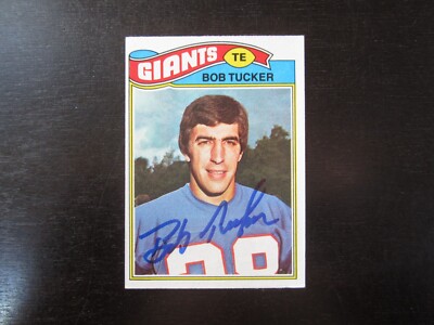 1977 Topps # 124 Bob Tucker Autograph Signed Auto Card (M2) New York ...