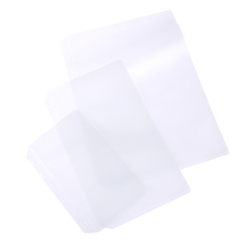 5PCS Binder Pockets A5 A6 A7 Binder Folders for Notebook Binder ...