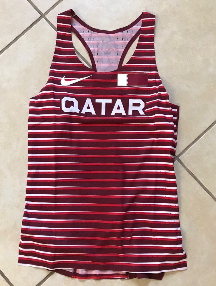 Womens XS Nike Pro Elite Qatar Track & Field Running Singlet CI8137-611 ...