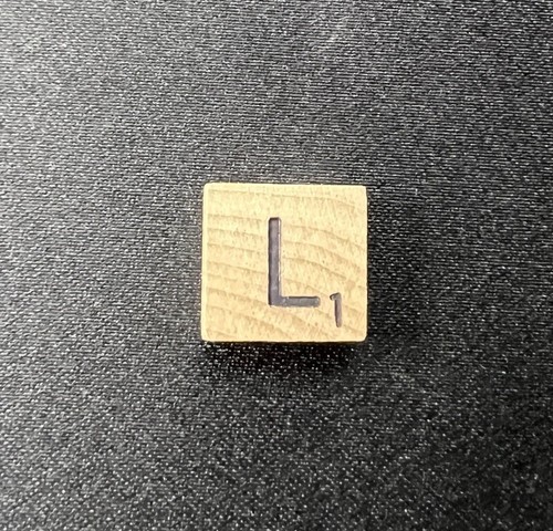 MB Deluxe Travel Edition Scrabble “L” Mini Replacement Tile 0.5”x0.5 ...