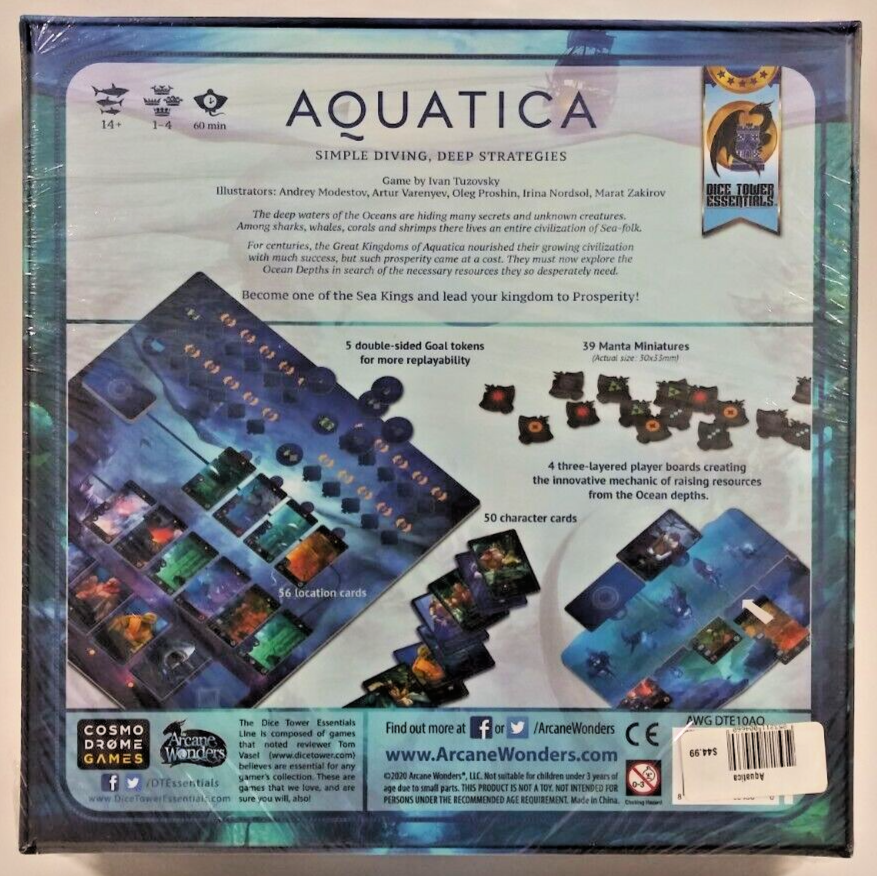 AQUATICA Board Game BASE GAME NEW/SEALED/FREE USA SHIPPING/SHIPS INT'L ...