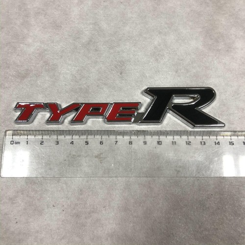 2pcs Chrome Red Type R Logo Front & Rear Bumper Emblem Badge For CRV ...
