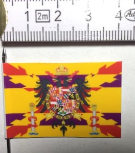234)1x 25/28mm Spanish Carlist Flag No.4 Carlist Iberian Union Spanish ...